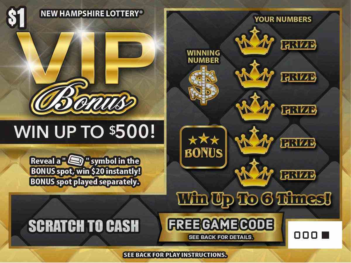 Explore The Vip Bonus Scratcher | New Hampshire Scratch Ticket Info ...